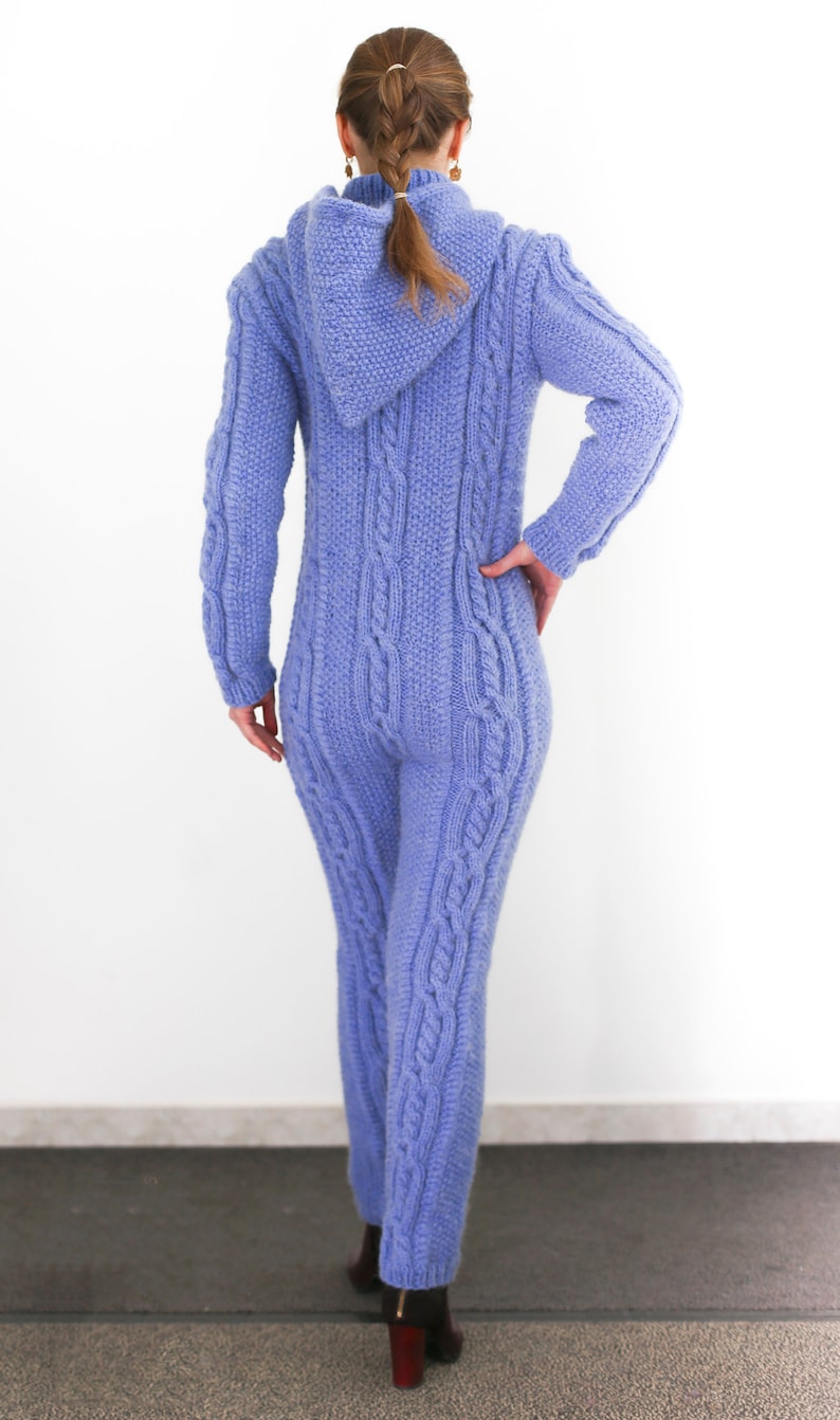 Cable Catsuit Pijama Mohair Wool Bodysuit Supertanya - Etsy
