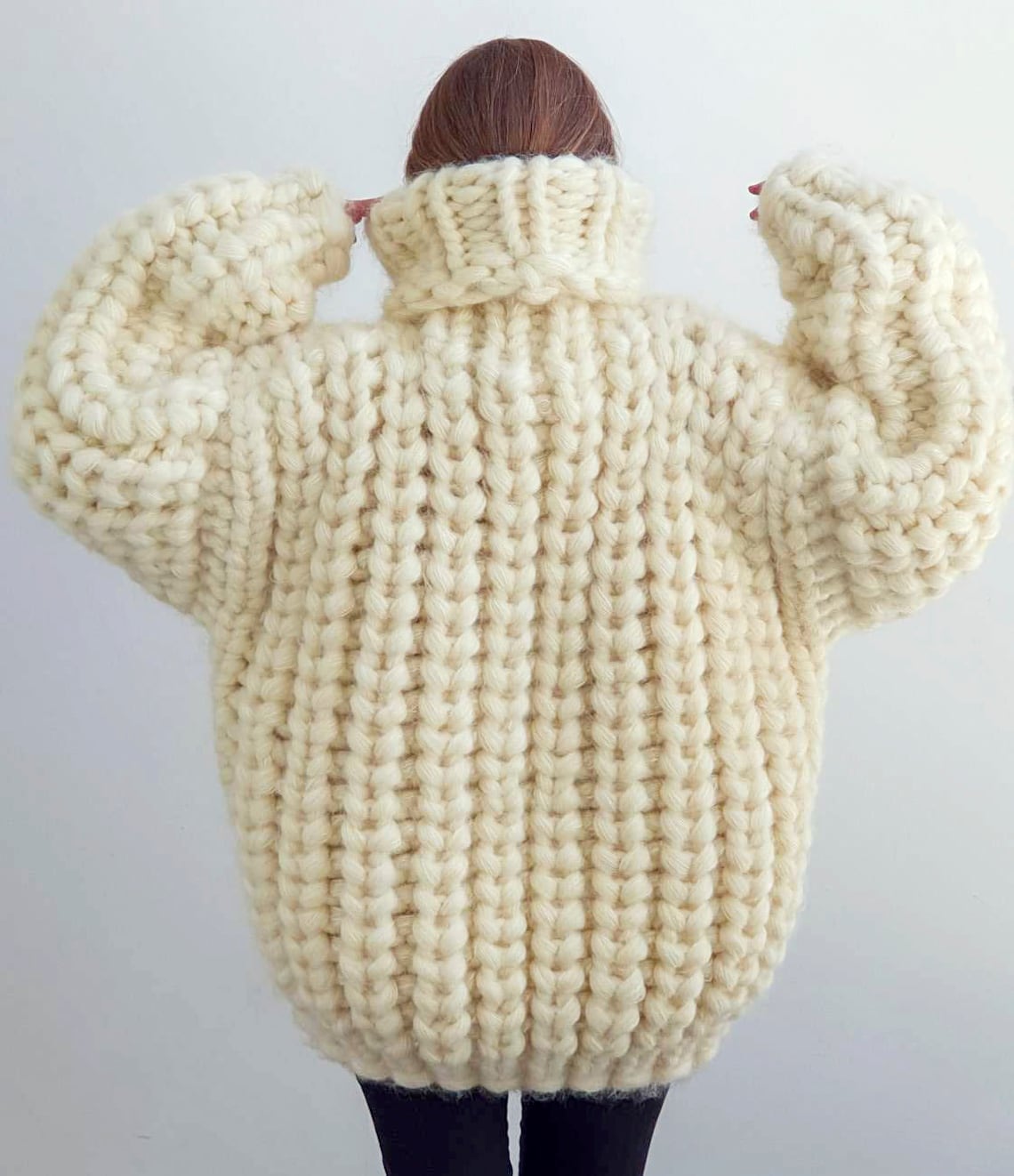 Mega Thick Chunky Pullover Fuzzy Mohair Sweater Heavy 30 | Etsy