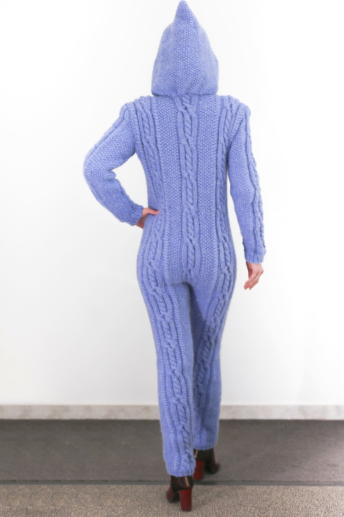 Cable Catsuit Pijama Mohair Wool Bodysuit Supertanya - Etsy