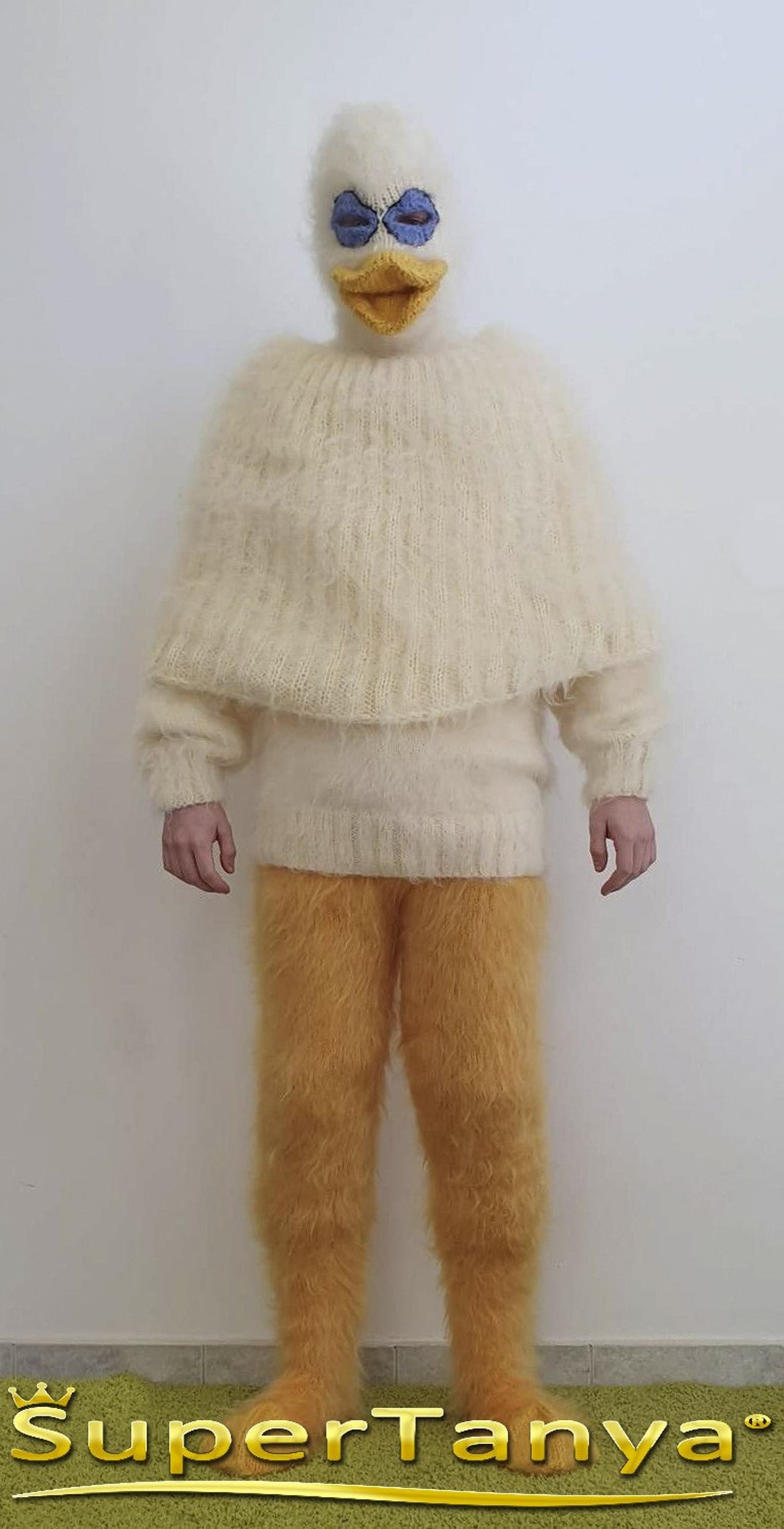 Duck Costume Animal Costume Duck Head Hand Knitted Duck Outfit by ...