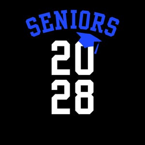 Seniors 2028 Sticker Blue - Etsy