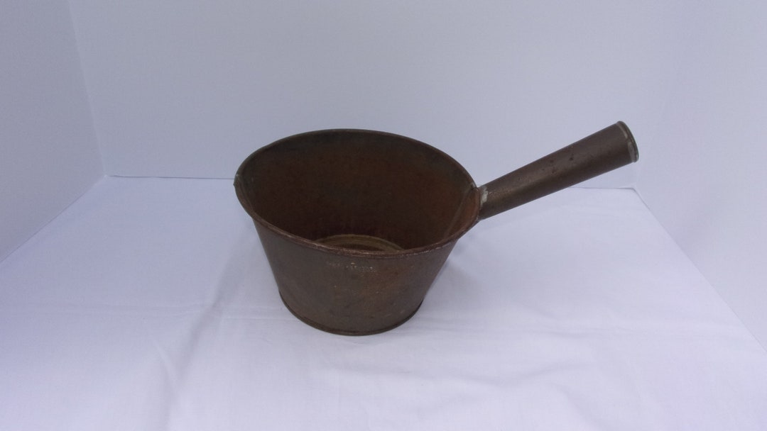 Pan Dover Dipper Pot Primitive Kitchen Metal Farmhouse Rustic Country ...