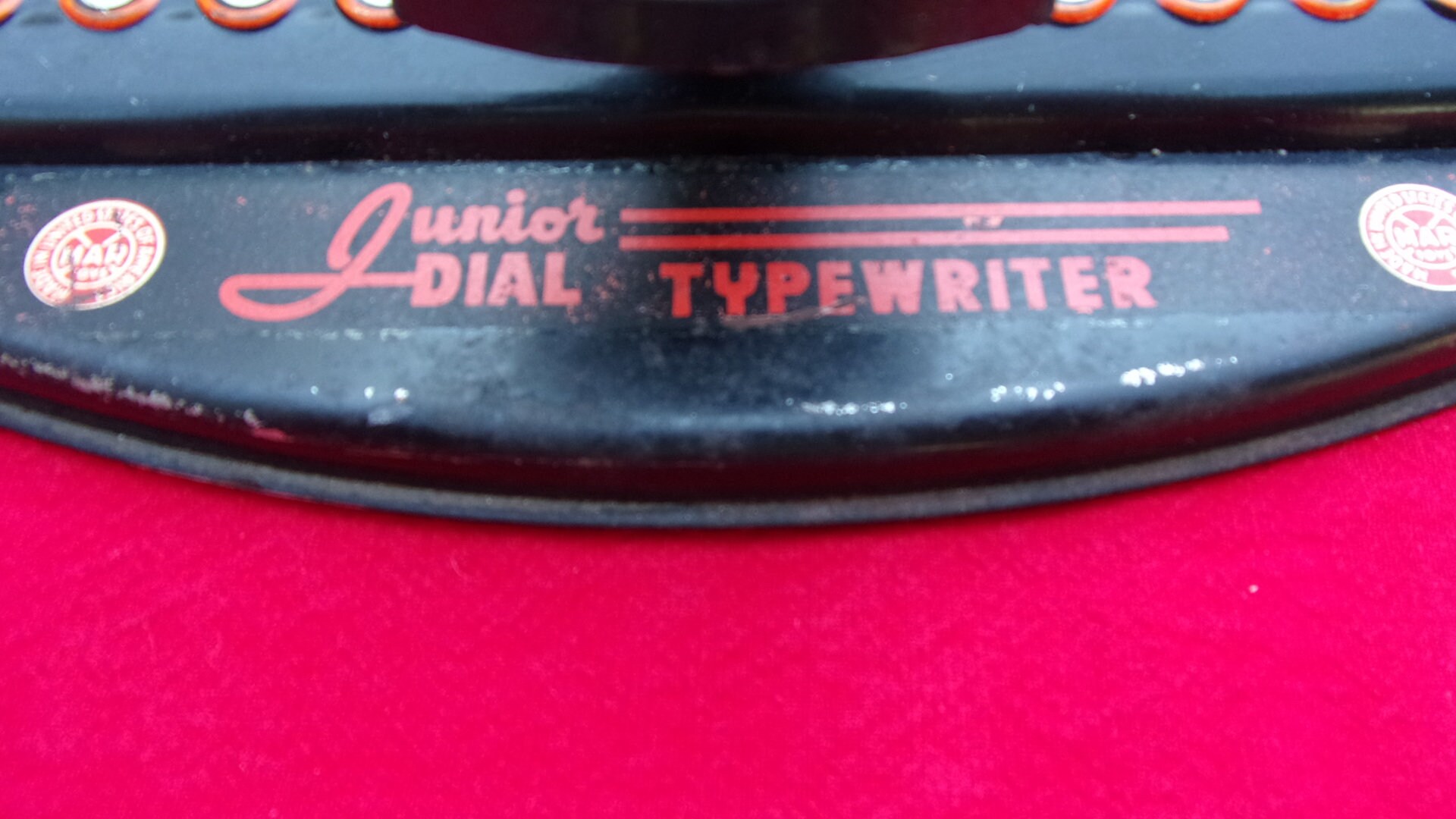 Toy Typewriter Junior Dial Vintage MAR Toys Child's Room - Etsy