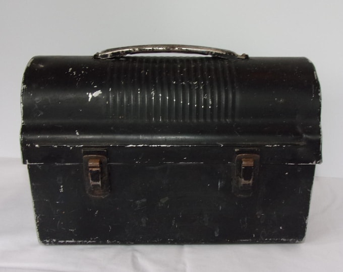 Vintage Lunch Box With Rubber Handle Aluminum Non-rust Sanit-kit Art ...