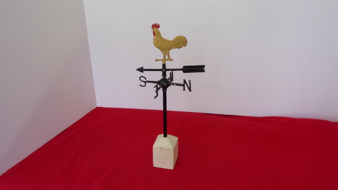 Weathervane Mini Table Top Decor Country Rooster North South East West ...