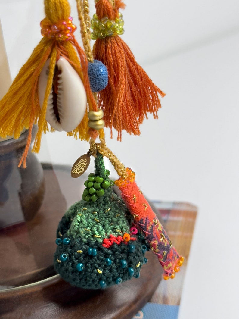 Handmade Cream Matcha Tea Crochet Necklace - Etsy