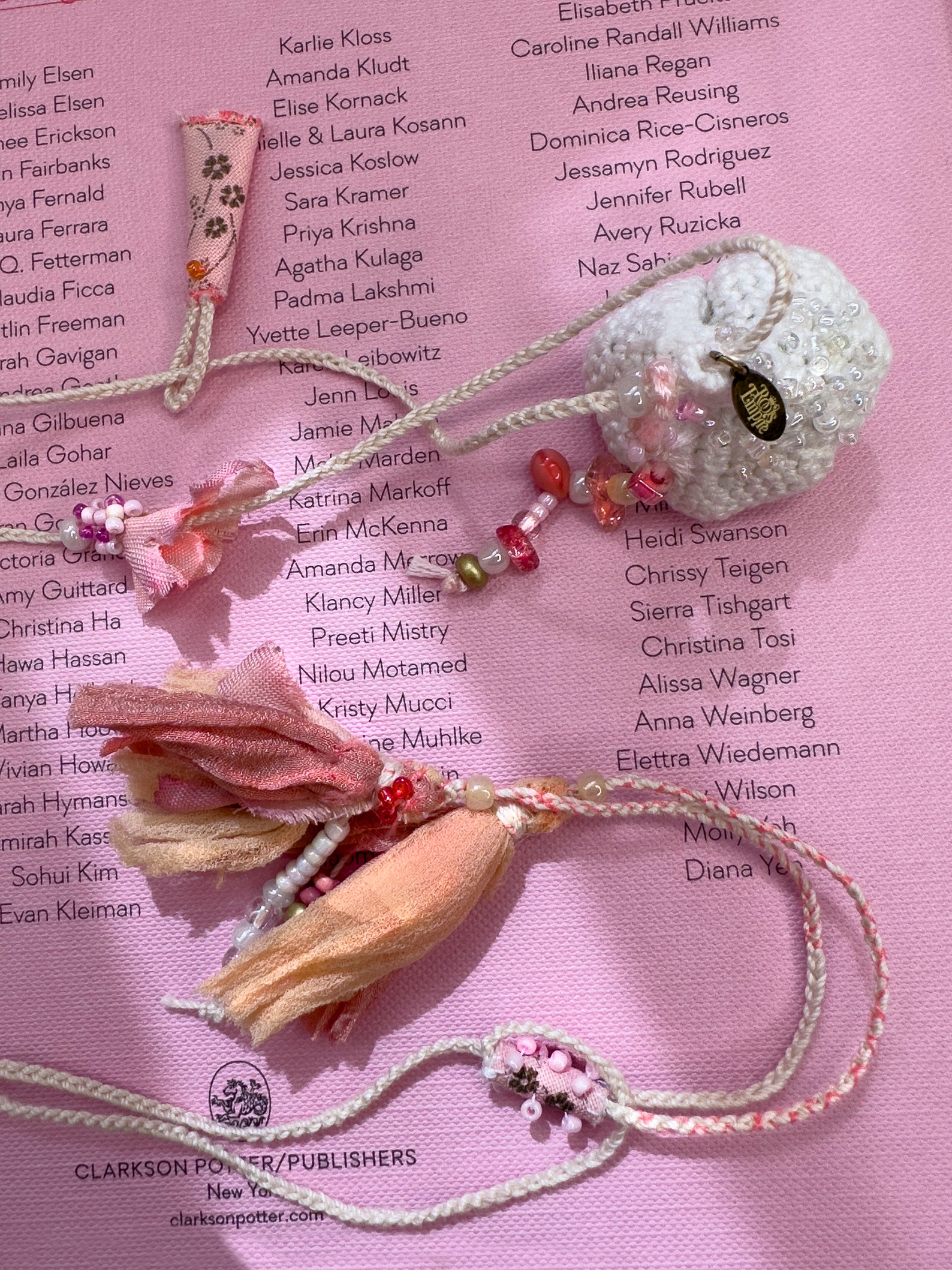 Handmade Snowball Cookie Crochet Necklace - Etsy