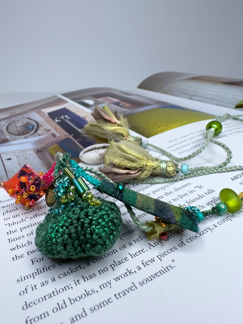 Handmade Mint Shake Crochet Necklace - Etsy