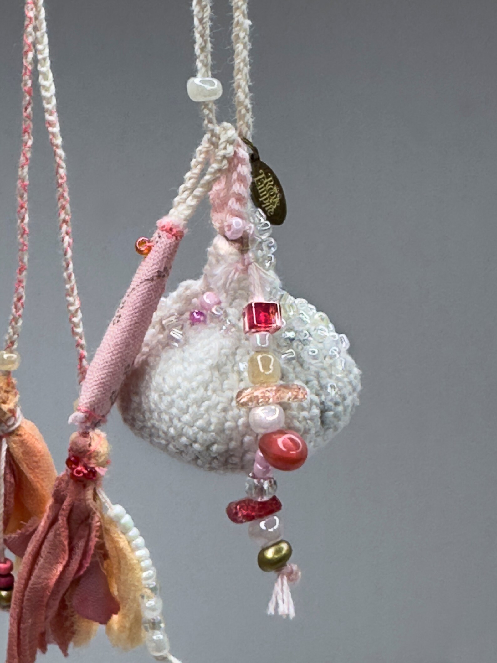 Handmade Snowball Cookie Crochet Necklace - Etsy