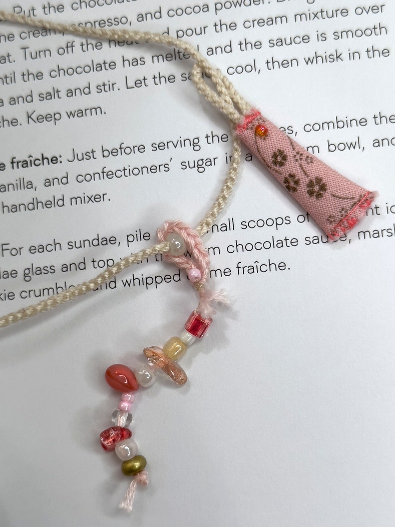 Handmade Snowball Cookie Crochet Necklace - Etsy