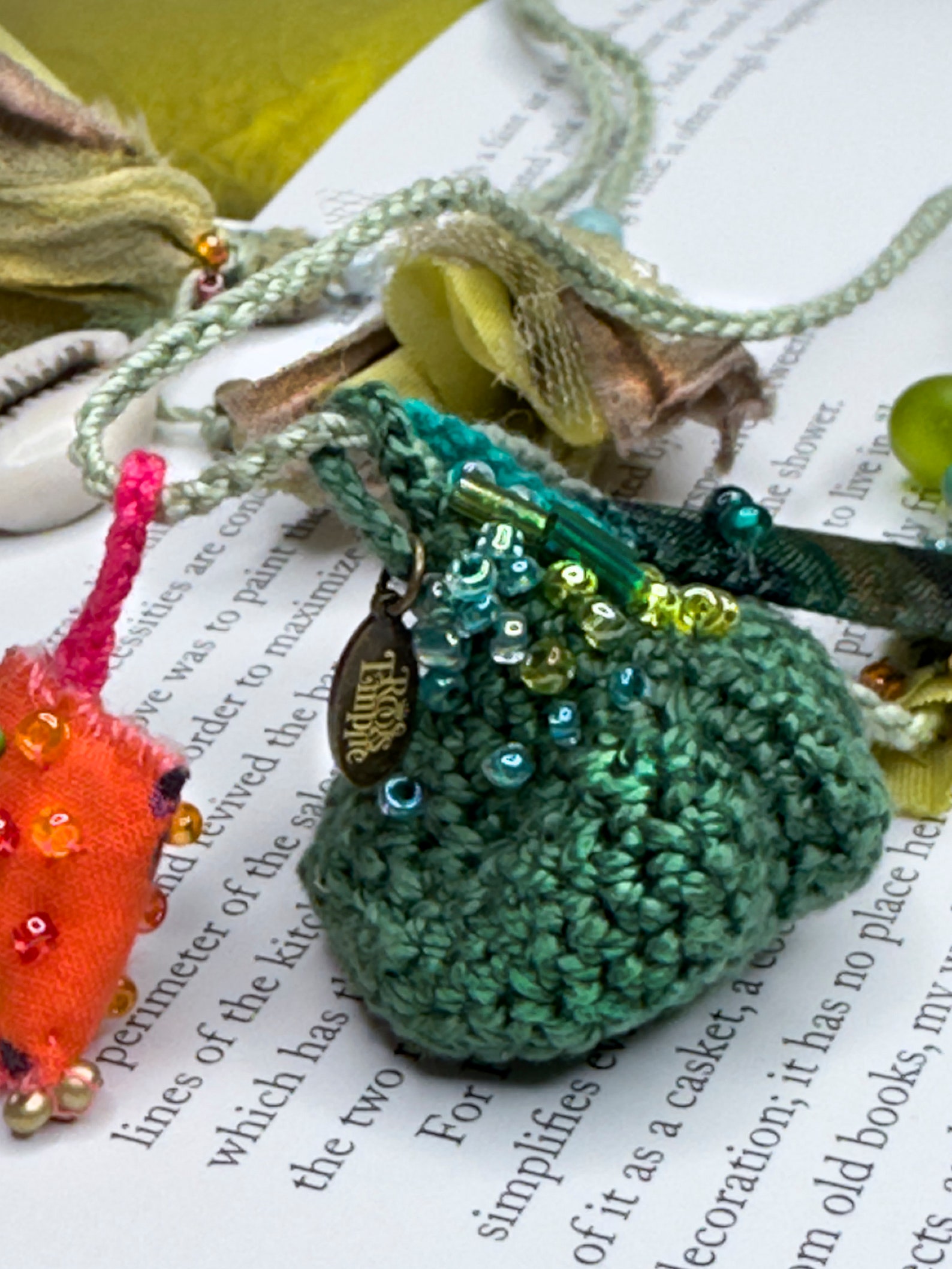 Handmade Mint Shake Crochet Necklace - Etsy