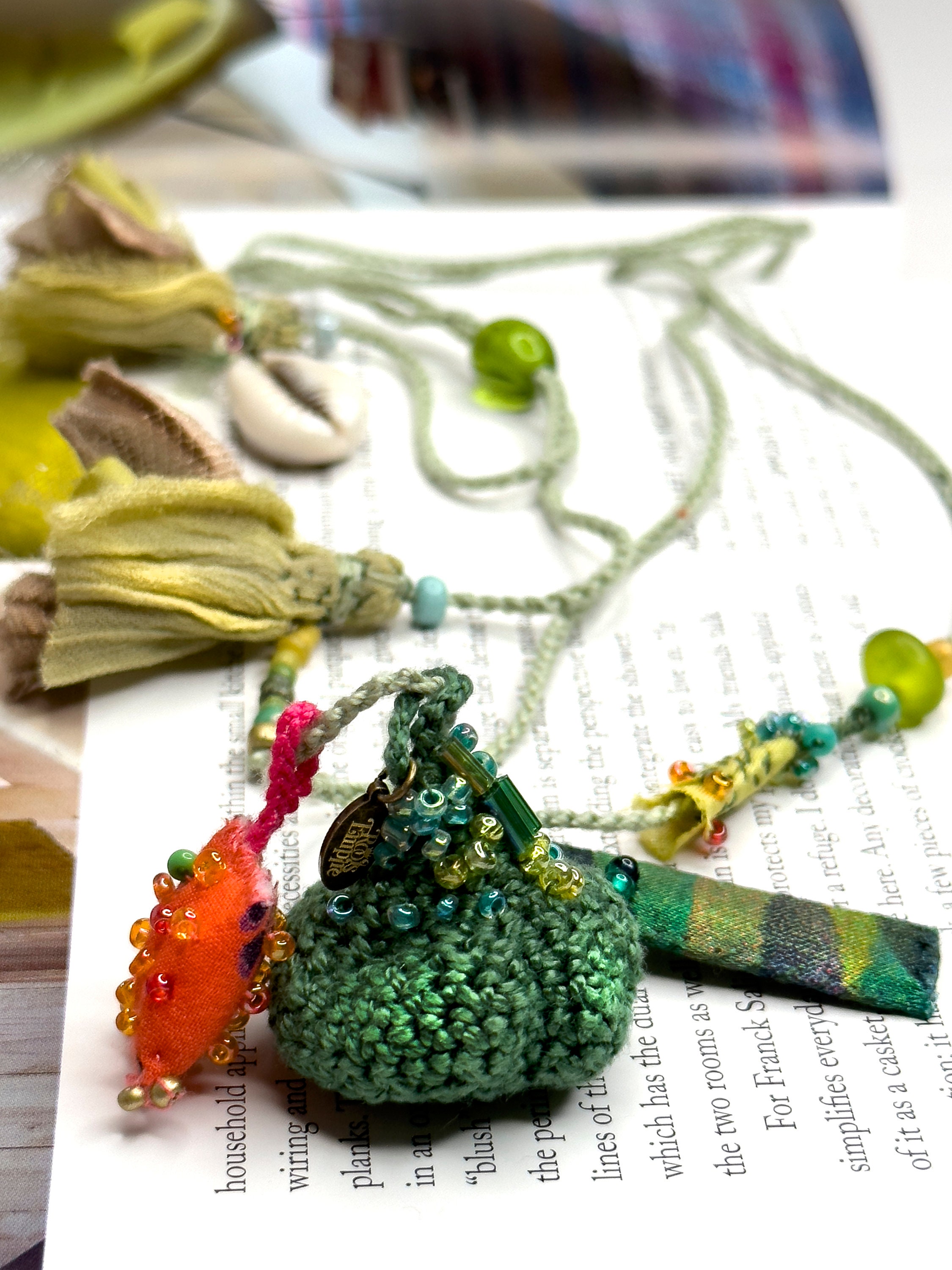 Handmade Mint Shake Crochet Necklace - Etsy