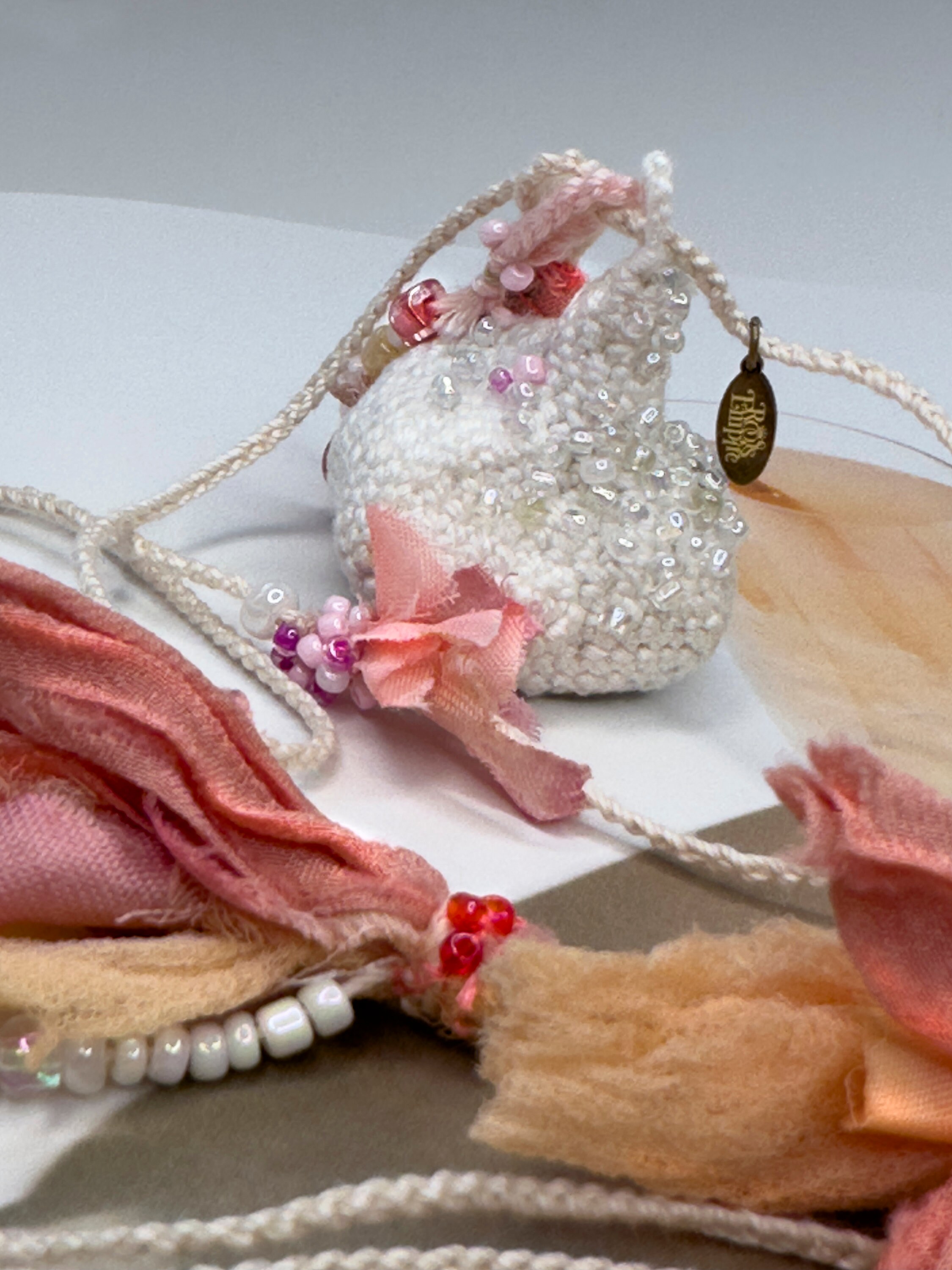 Handmade Snowball Cookie Crochet Necklace - Etsy