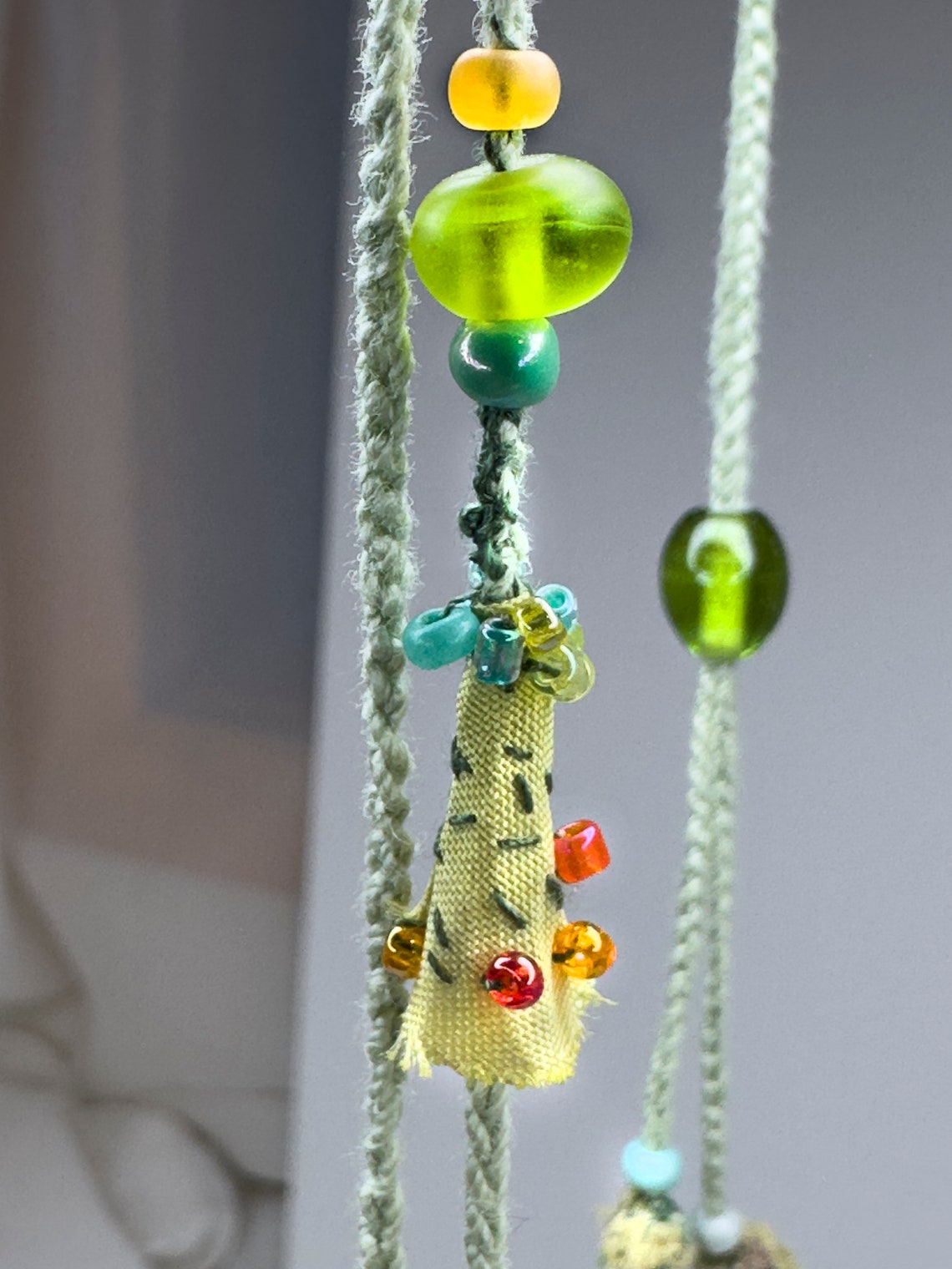 Handmade Mint Shake Crochet Necklace - Etsy
