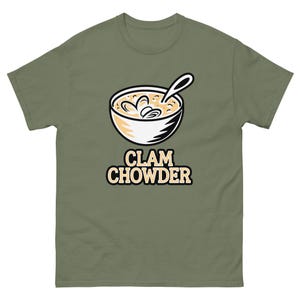 Clam Chowder Lover Food Image Cartoon Funny T-shirt Shirt - Etsy
