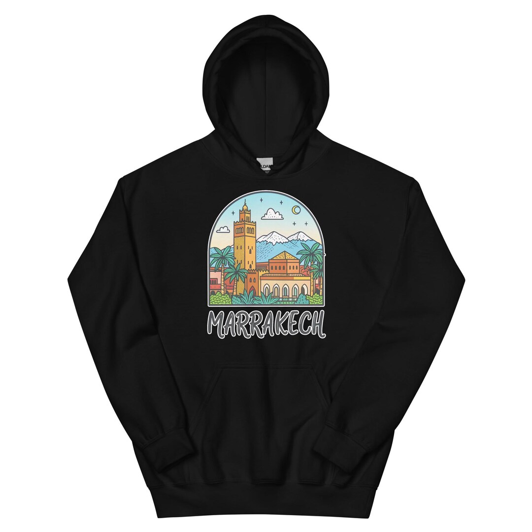 Marrakech World Travel Urban Area City Hoodie - Etsy