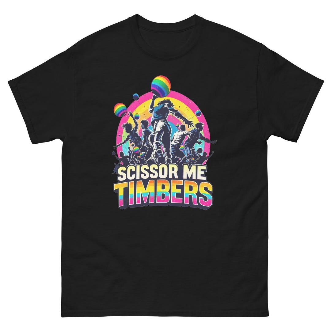 Scissor Me Timbers Volleyball Fun T-shirt - Etsy