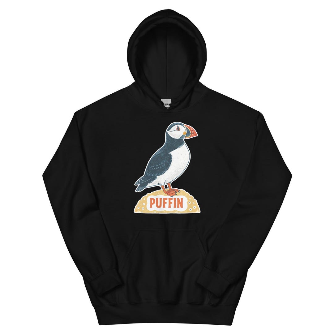 Puffin Hoodie Nature-inspired Animal Design Unique Amazing Gift - Etsy
