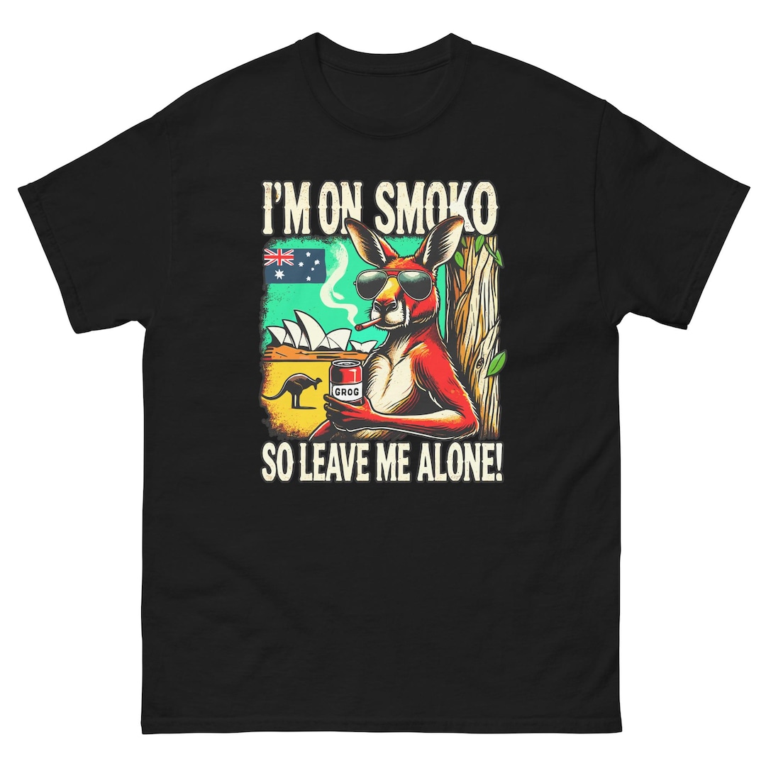 Im on Smoko Kangaroo T-shirt Fun Sydney Opera House Design - Etsy