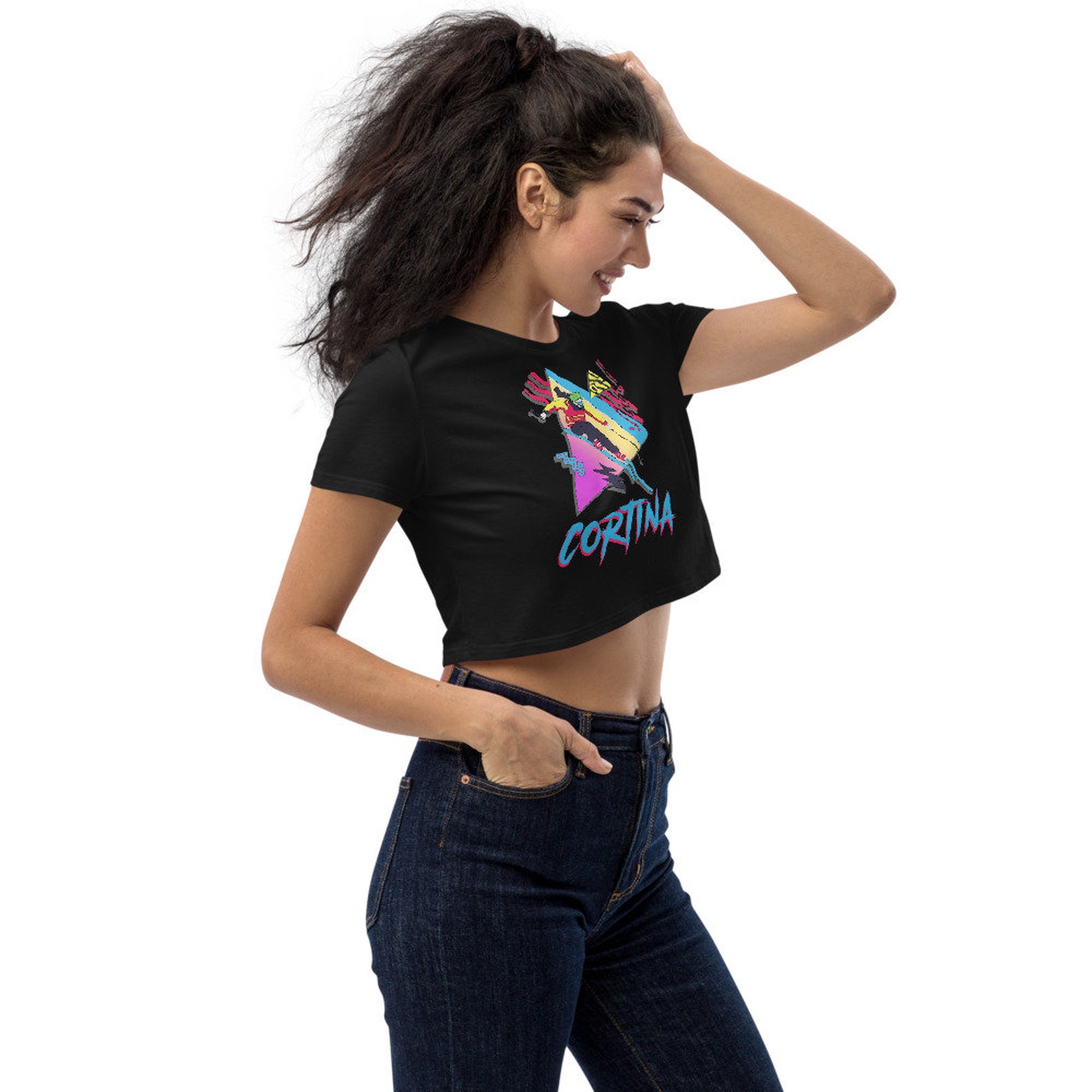 Skiing Crop Top Ski Cortina Retro Ski Cortina Ski Crop Top | Etsy