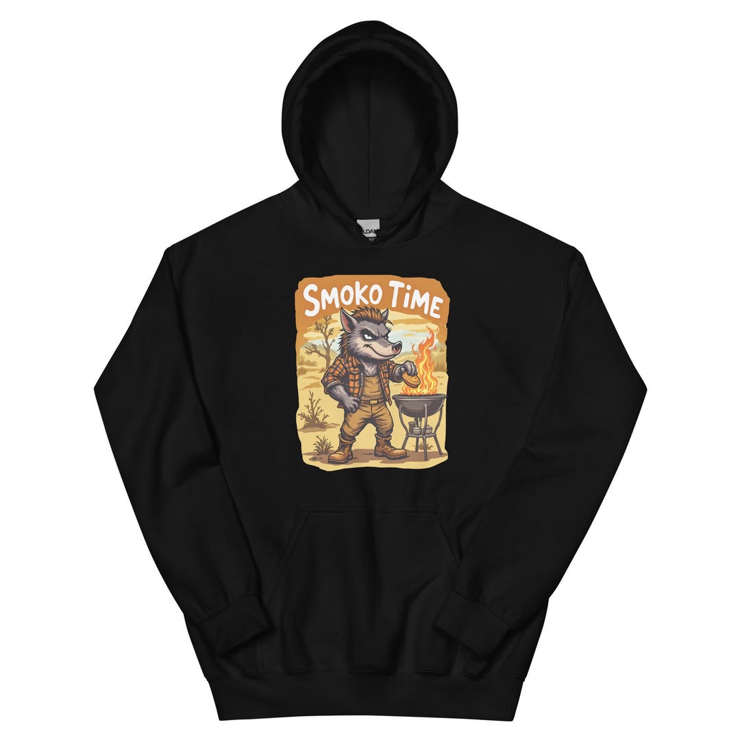 Smoko Time Tasmanian Devil BBQ Fun Hoodie - Etsy
