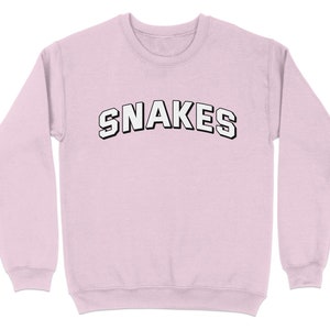 Unisex Bold SNAKES Print Sweatshirt, Comfortable Cotton Pullover ...