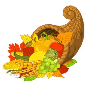 Horn of Plenty, Horn of Plenty Image, Digital Download, Cornucopia ...