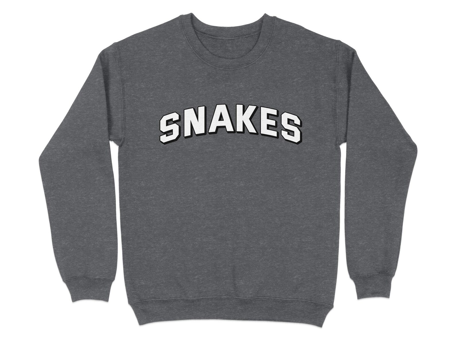 Unisex Bold SNAKES Print Sweatshirt, Comfortable Cotton Pullover ...