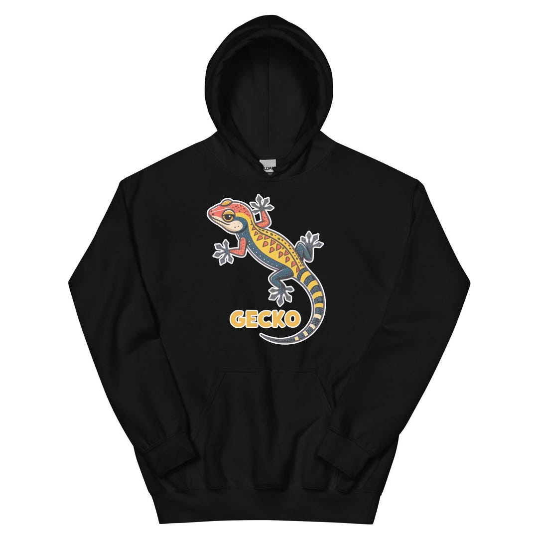 Gecko Hoodie Nature Lover Gift Unique Animal Lizard Design - Etsy