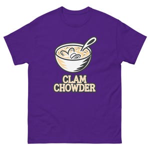 Clam Chowder Lover Food Image Cartoon Funny T-shirt Shirt - Etsy