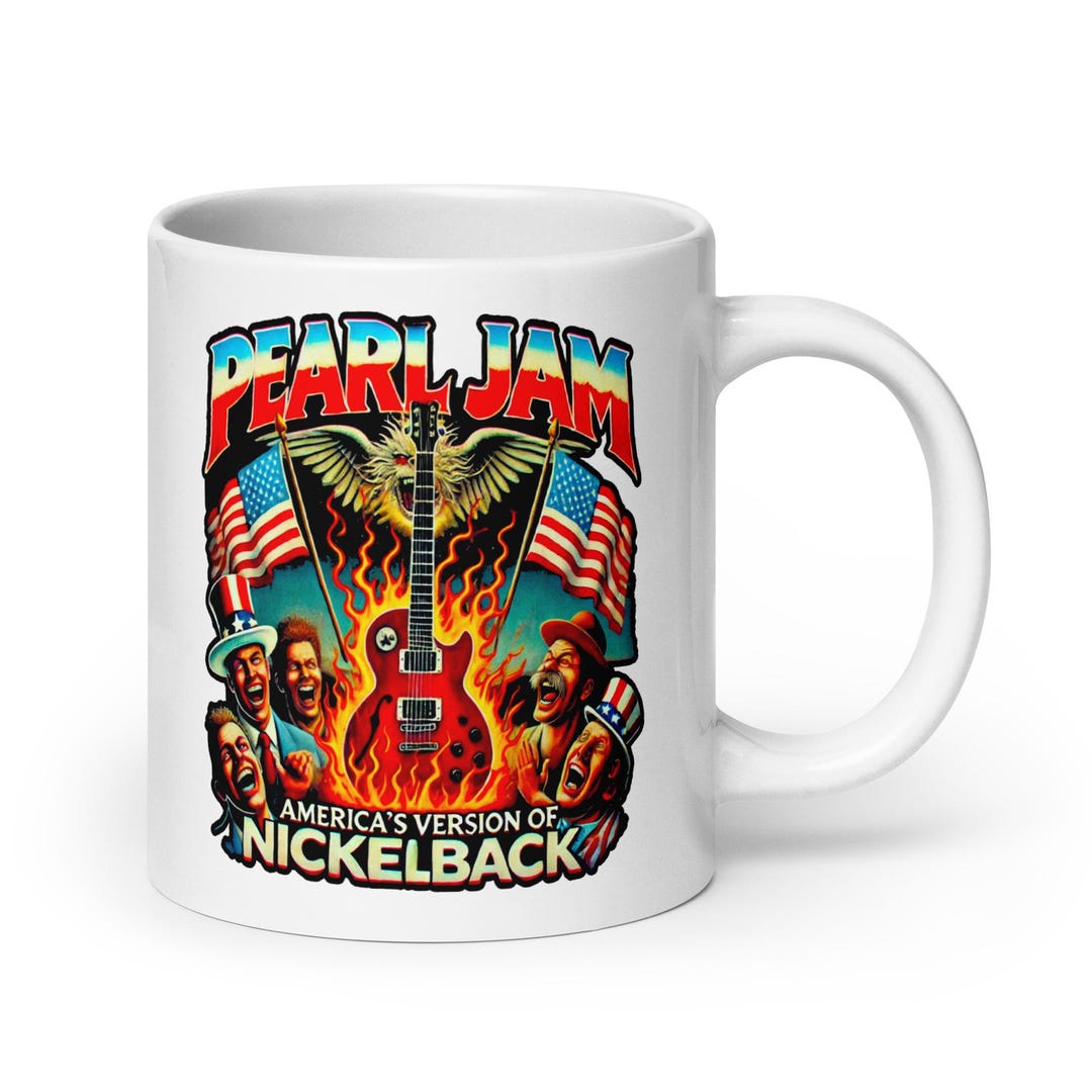 Vintage Retro Rock Band Mug, Unique Music Lover Gift, Cool Band Mug ...
