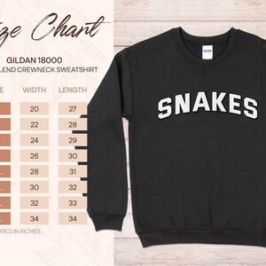 Unisex Bold SNAKES Print Sweatshirt, Comfortable Cotton Pullover ...