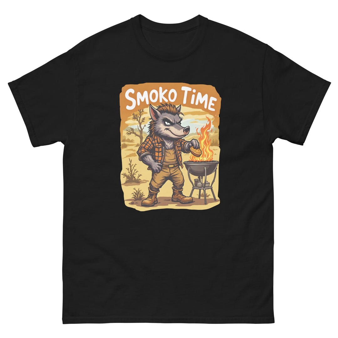 Smoko Time Tasmanian Devil BBQ Fun T-shirt - Etsy