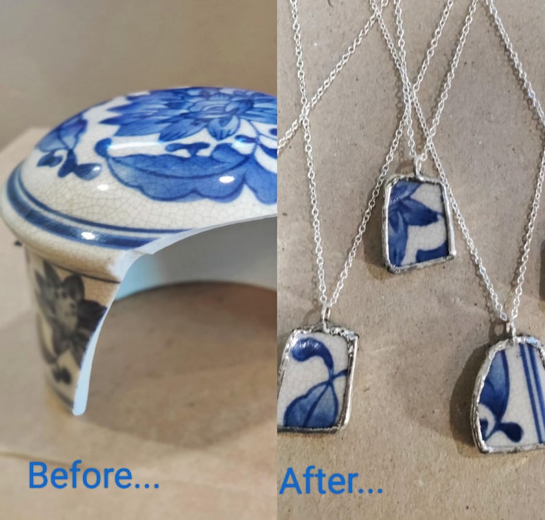 Vintage Chinaware Jewelry, Reclaimed Broken China Jewelry Made W/ Your ...