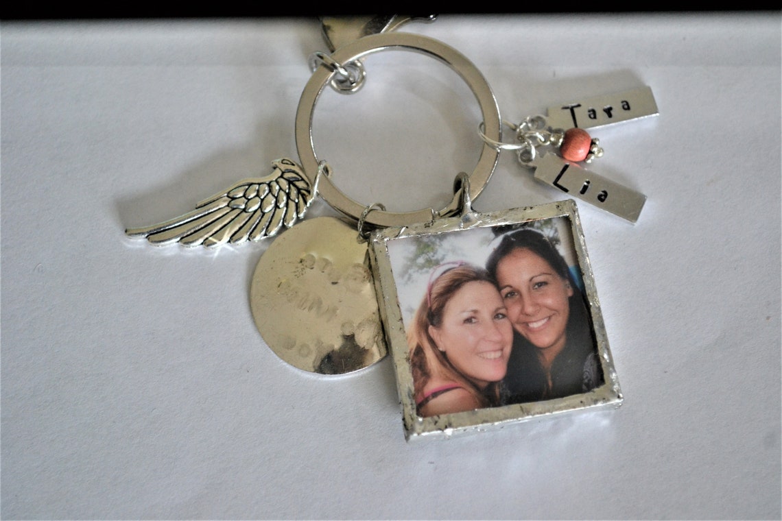 Memorial Keychain Custom Photo in Memory Gift in Memory of | Etsy