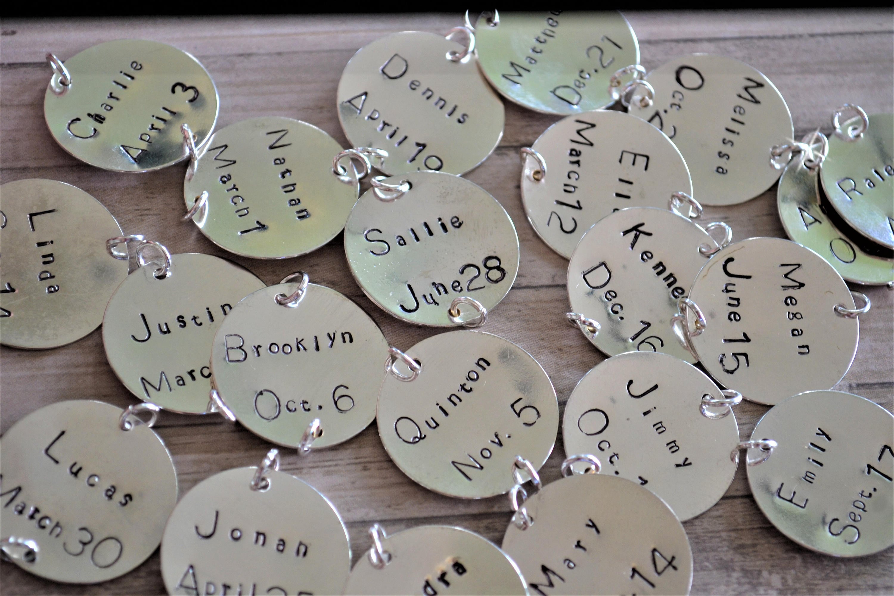 Birthday Tags Name Tags Date Tags Gift Tags Pet Tags | Etsy