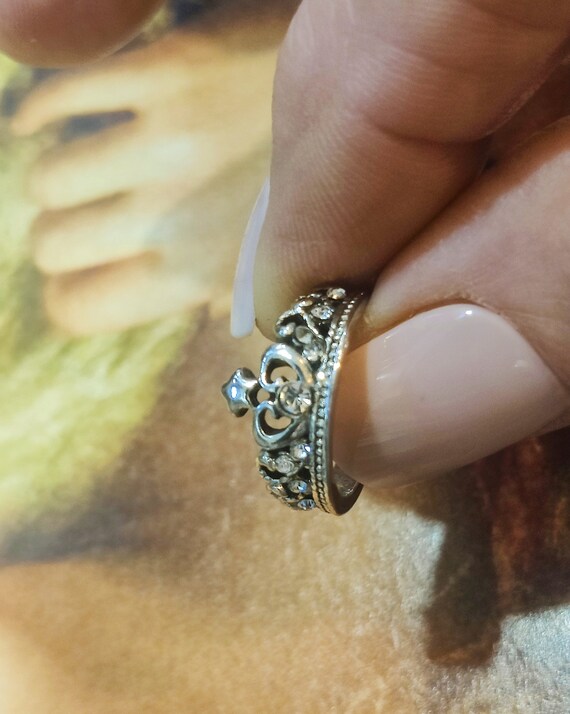 Dainty Princess Ring Size 4, Little Girl's Heart & Cr… - Gem