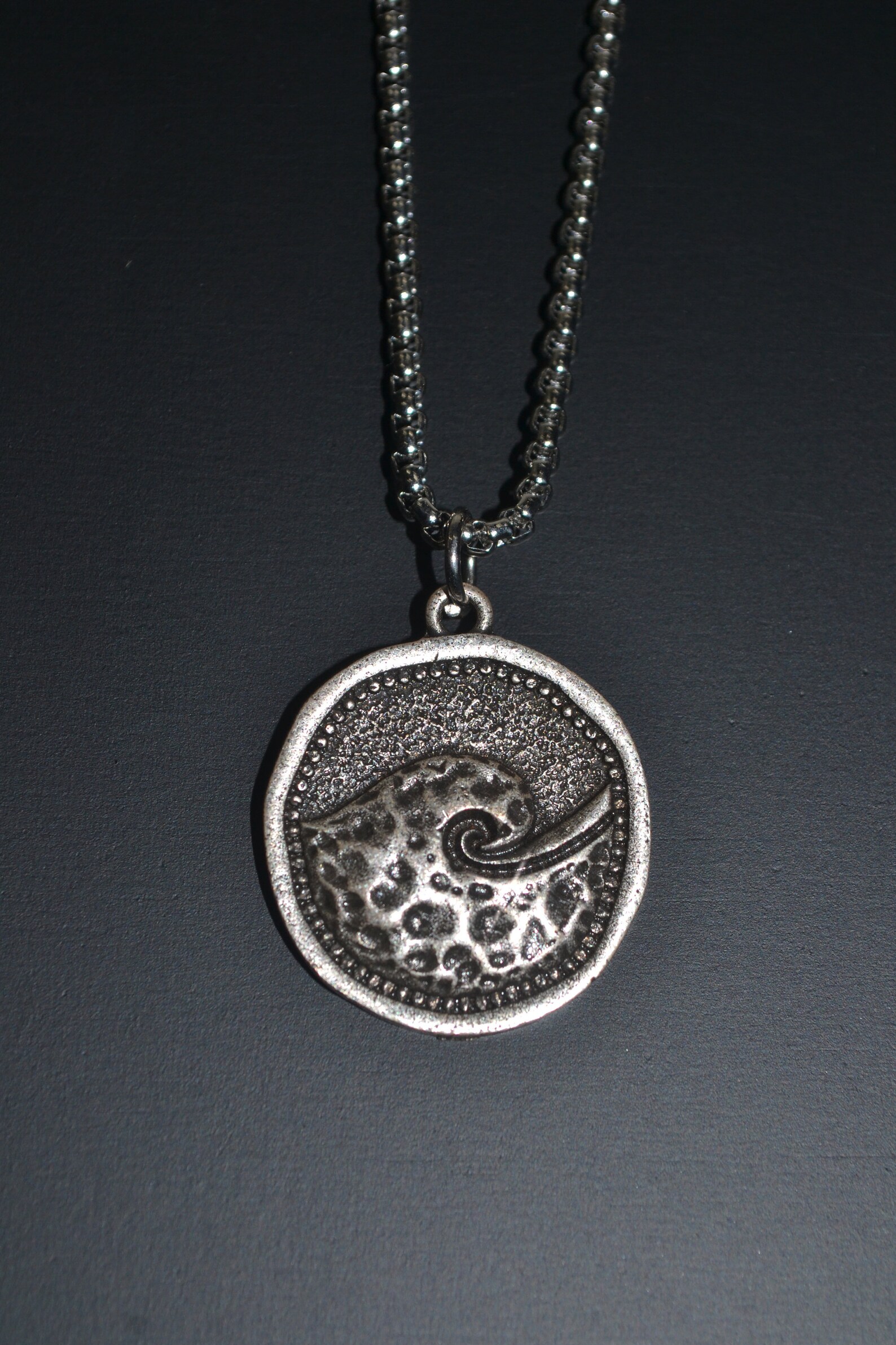 Wave Pendant, Surfer Girl, Surfer Boy, Surfer Gift, Antique Silver Surf ...