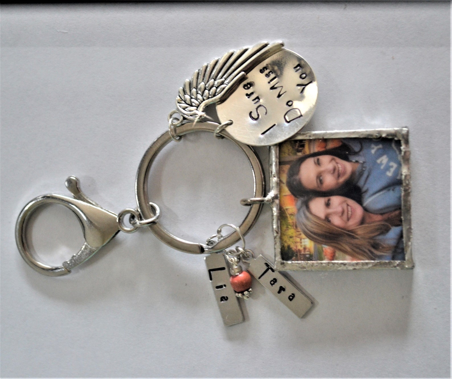 Memorial Keychain Custom Photo in Memory Gift in Memory of - Etsy