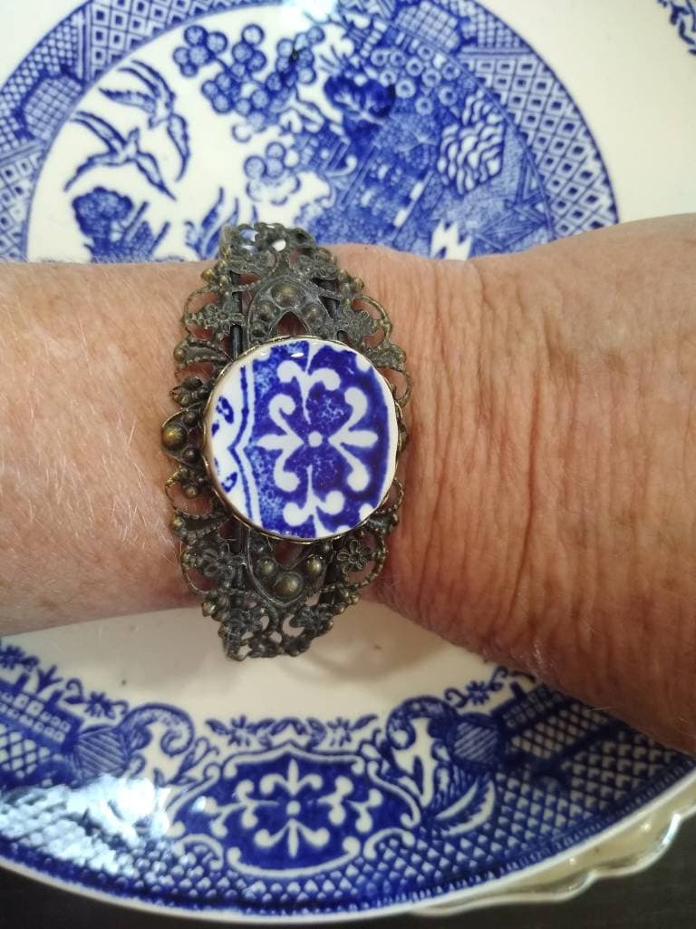 Broken China Jewelry Statement Necklace Upcycled China | Etsy