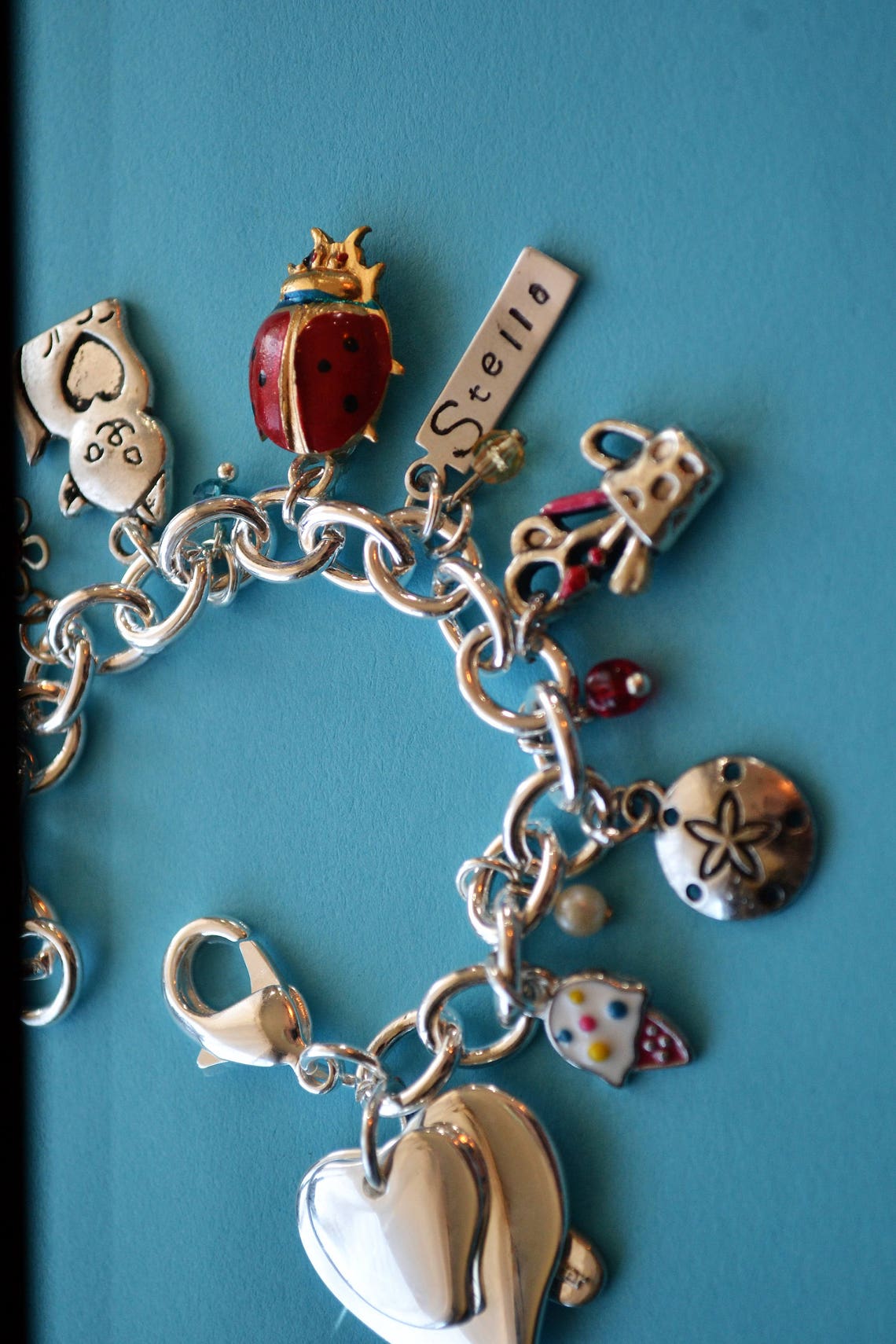 Little Girl's Charm Bracelet, First Charm Bracelet, Ice Cream, Kittens ...