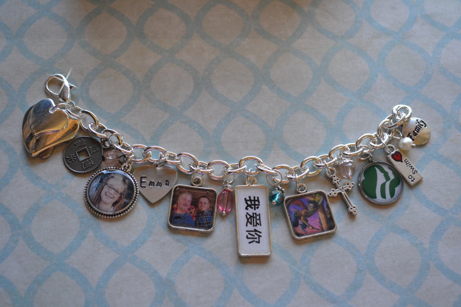 10th Birthday Gift, Charm Bracelet, Custom Charms, Chinese Charms ...