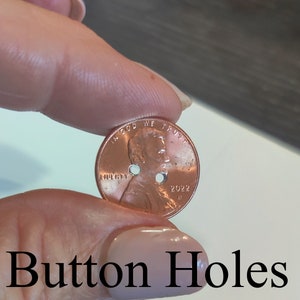 Coin Charm, Coin Pendant, Coin Button, Drilled Coins, Coin Link Charm ...