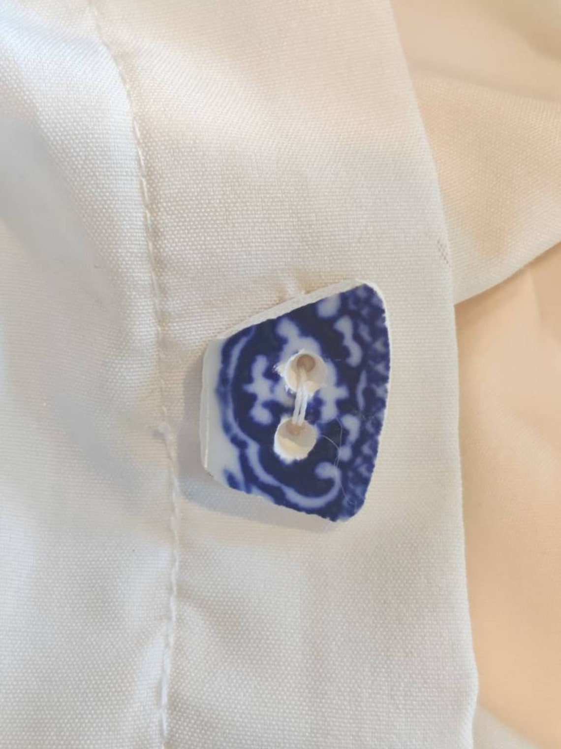 Broken China Buttons, Pottery Shard Buttons, Blue Willow Buttons, Delft ...