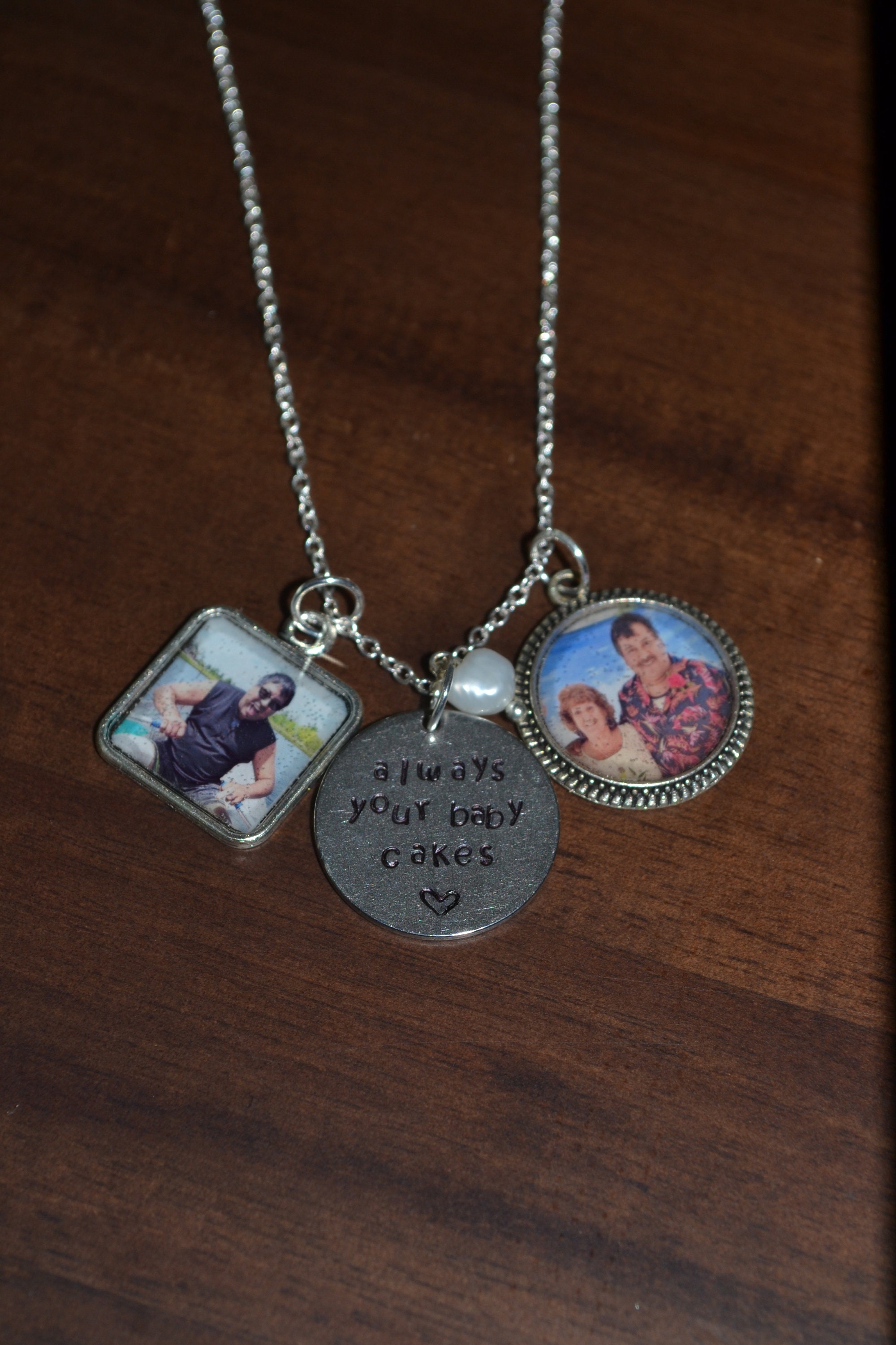 Loss of Spouse Mourning Gift Photo Charms Silver Disc | Etsy