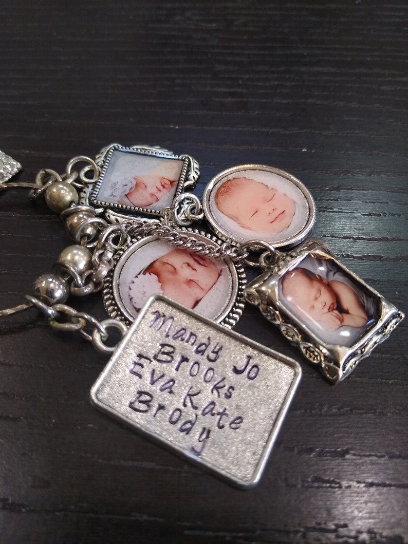 Personalized, Photo Jewelry, Custom Photo Charm Necklace Pendants, Mini ...