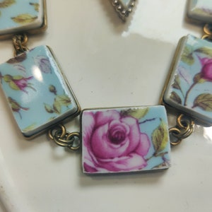 Vintage Porcelain Tea Set, Rose Pendant Bracelet, Chaney Sea Glass ...