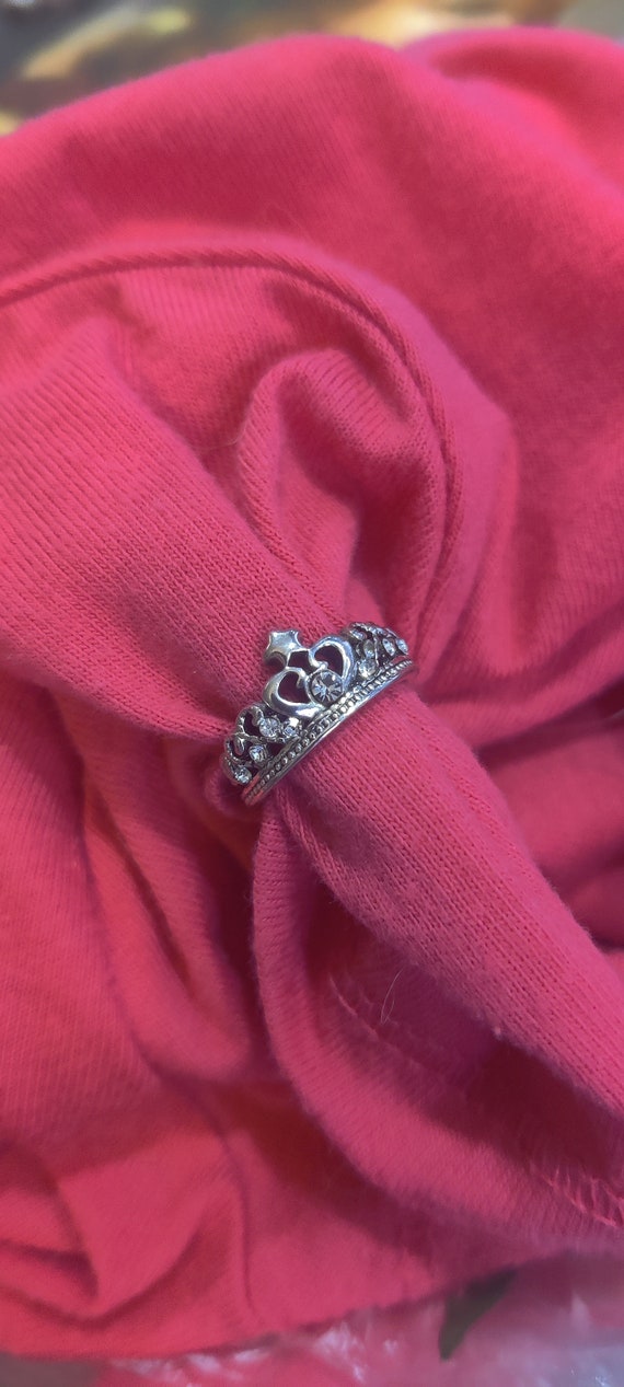 Dainty Princess Ring Size 4, Little Girl's Heart & Cr… - Gem