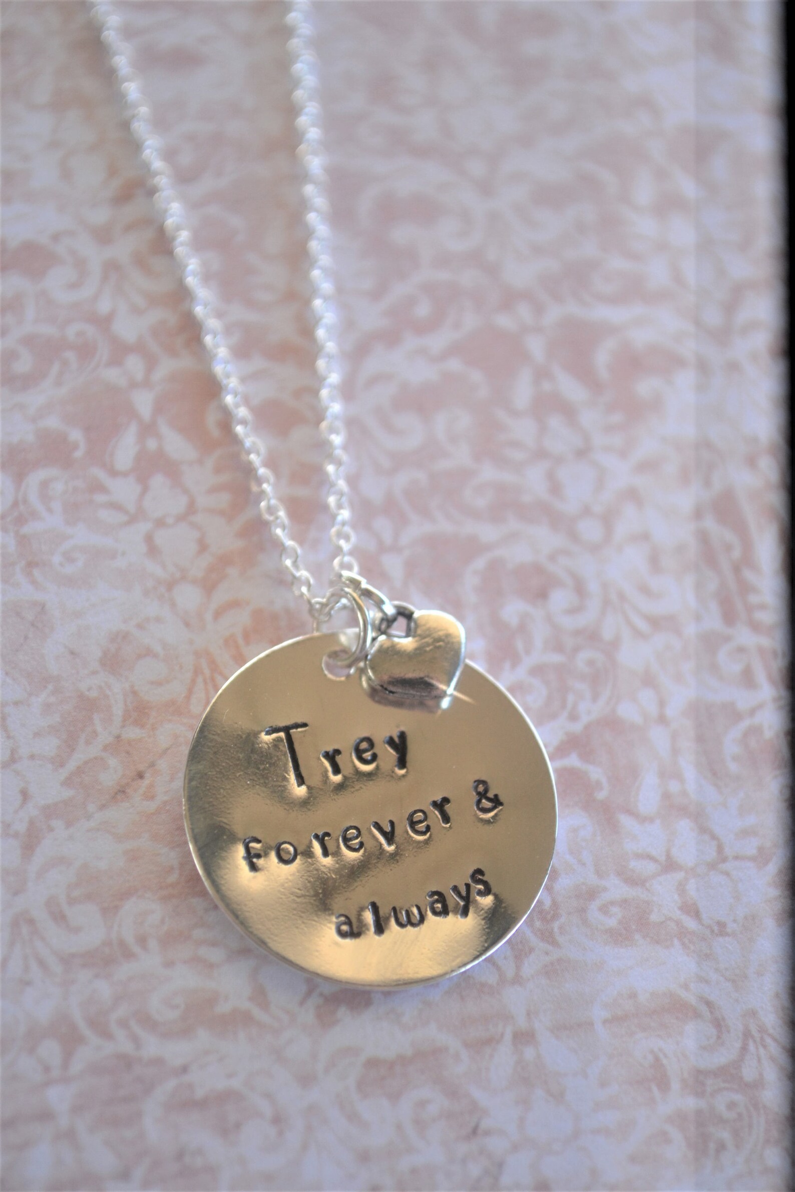 Charm Necklace, Hand Stamped Charms, Handmade Metal Jewelry, Memorial ...