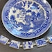 Blue Willow China Platter, Chaney Sea Glass Pottery Shard, Broken China ...